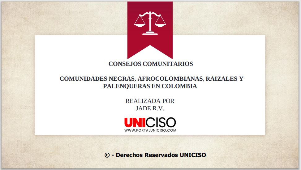 CONSEJOS COMUNITARIOS – Portal Uniciso